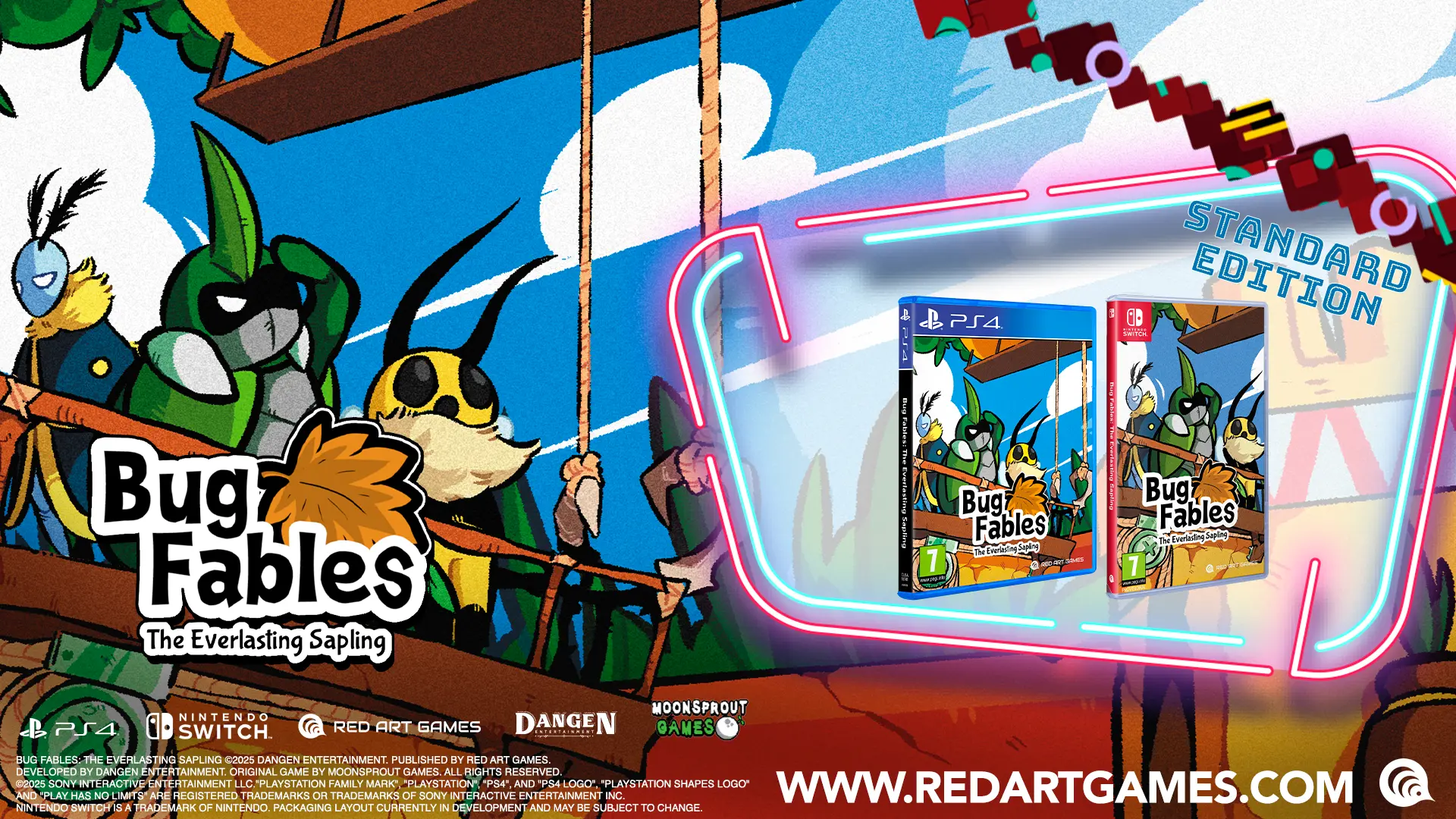 Bug Fables: The Everlasting Sapling llegará en físico